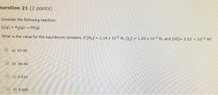 Solved Question 13 (2 points) Which of the following rate | Chegg.com