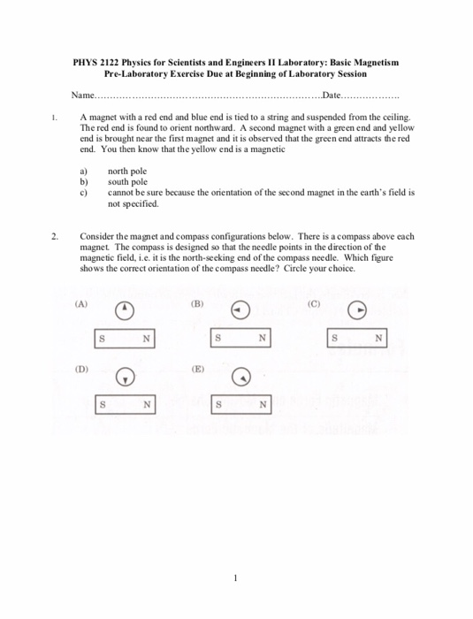 Solved PHYS 2122 Physies for Scientists and Engineers II | Chegg.com
