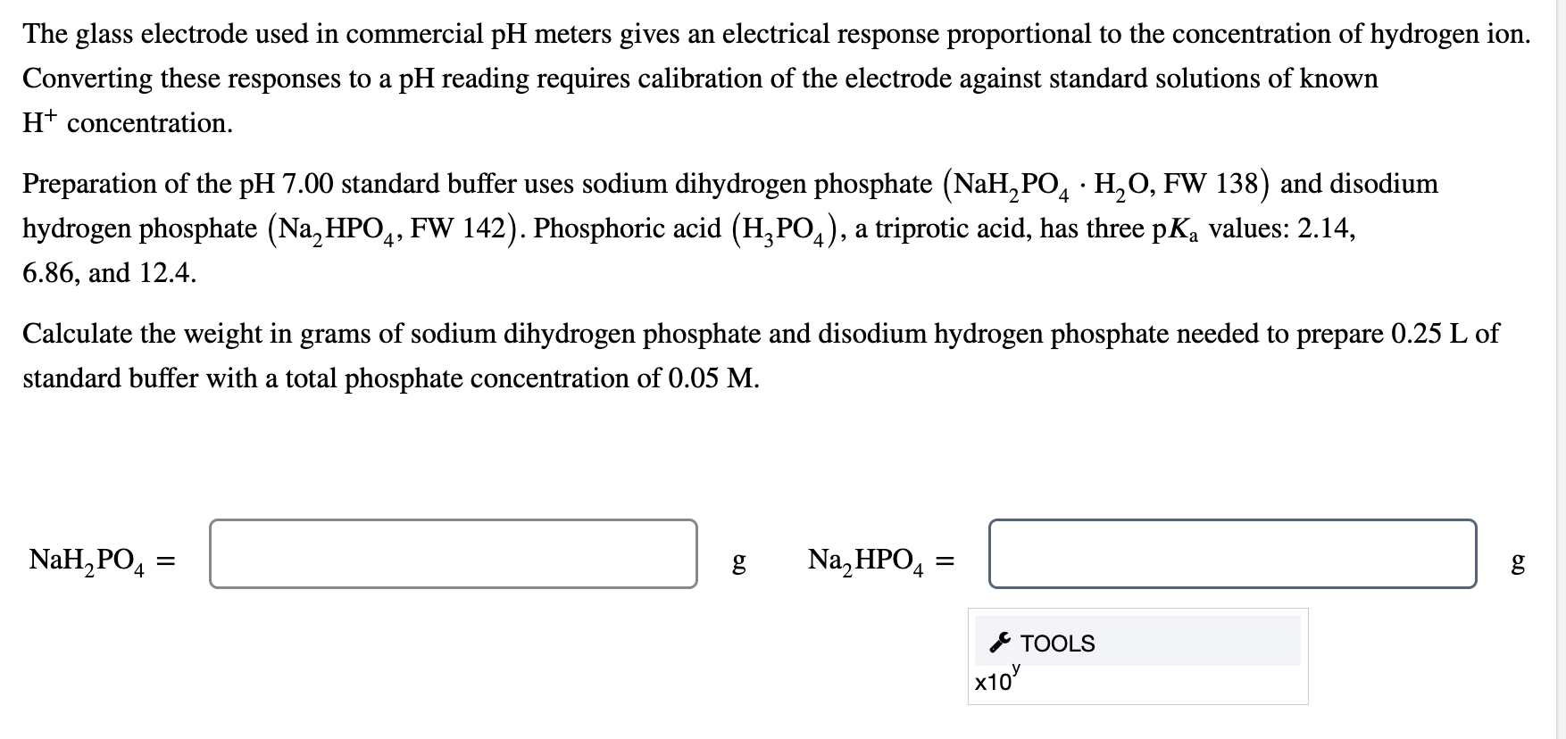 Solved The glass electrode used in commercial pH meters | Chegg.com