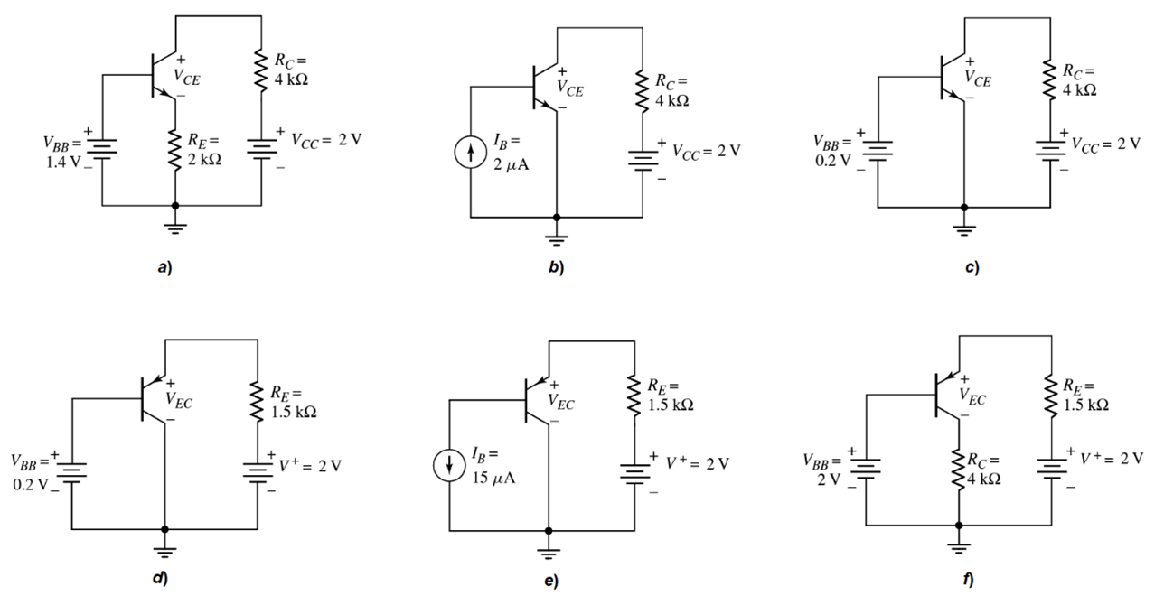 Solved Assume that for NPN transistors, VBE(on) = 0.7 V, VCE | Chegg.com