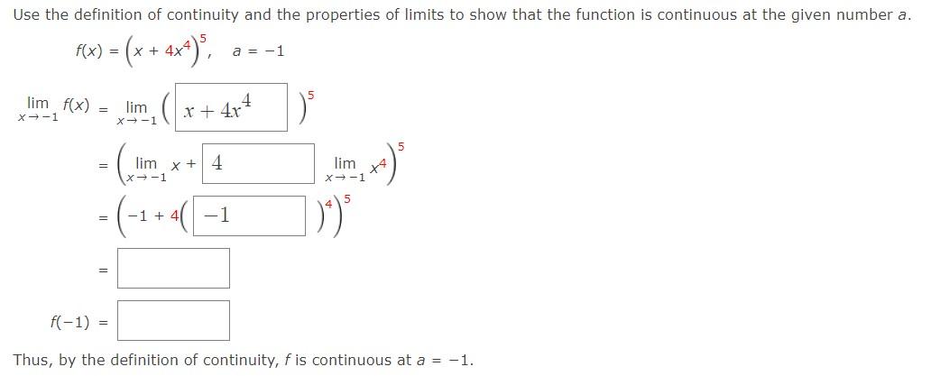 Solved Use the definition of continuity and the properties | Chegg.com
