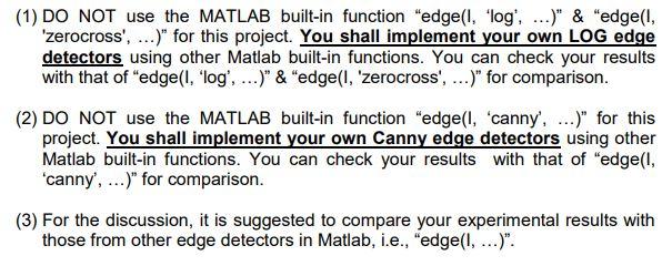 1: Edge Detection using Multiscale LOG Detectors Find | Chegg.com
