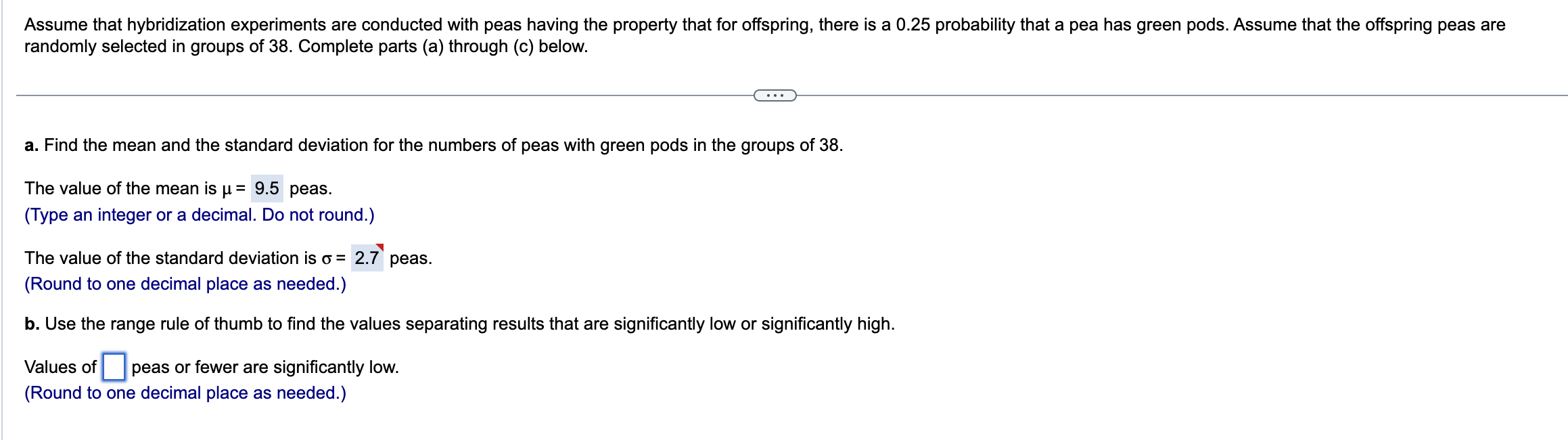 Solved randomly selected in groups of 38 . Complete parts | Chegg.com