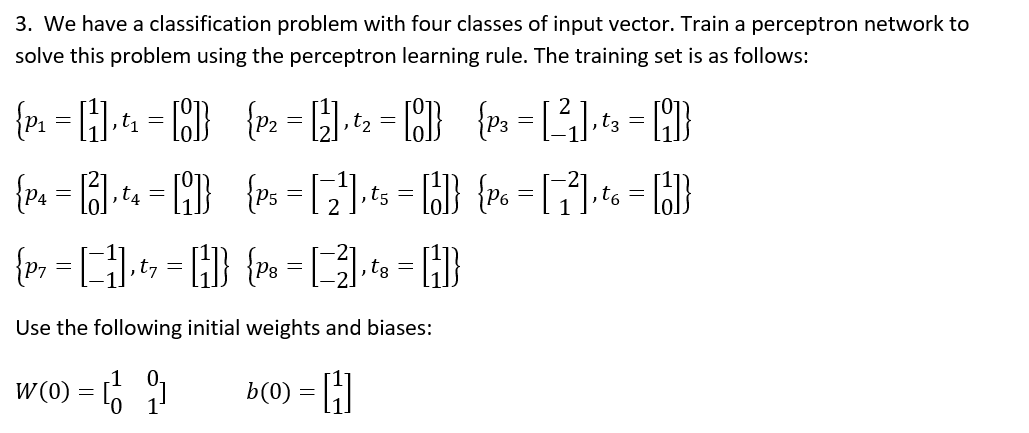 3. We have a classification problem with four classes | Chegg.com