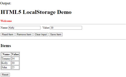 Solved Exercise 3e - Creating a localStorage list Write an | Chegg.com