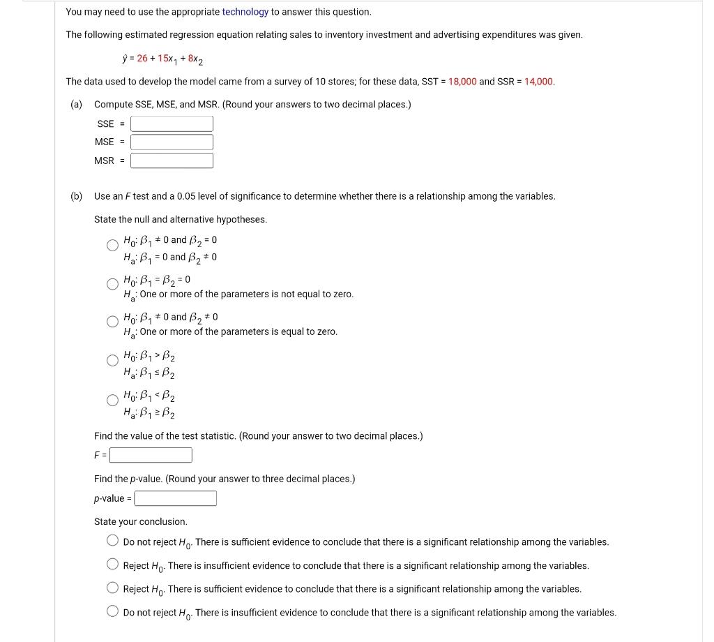 Solved You may need to use the appropriate technology to | Chegg.com