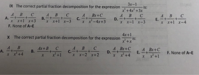 Partial Fraction Decomposition Exercises With Answers Pdf - Wendy ...