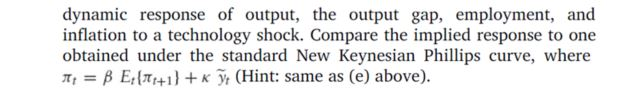 3.6. The Mankiw-Reis model: Inflation dynamics under | Chegg.com