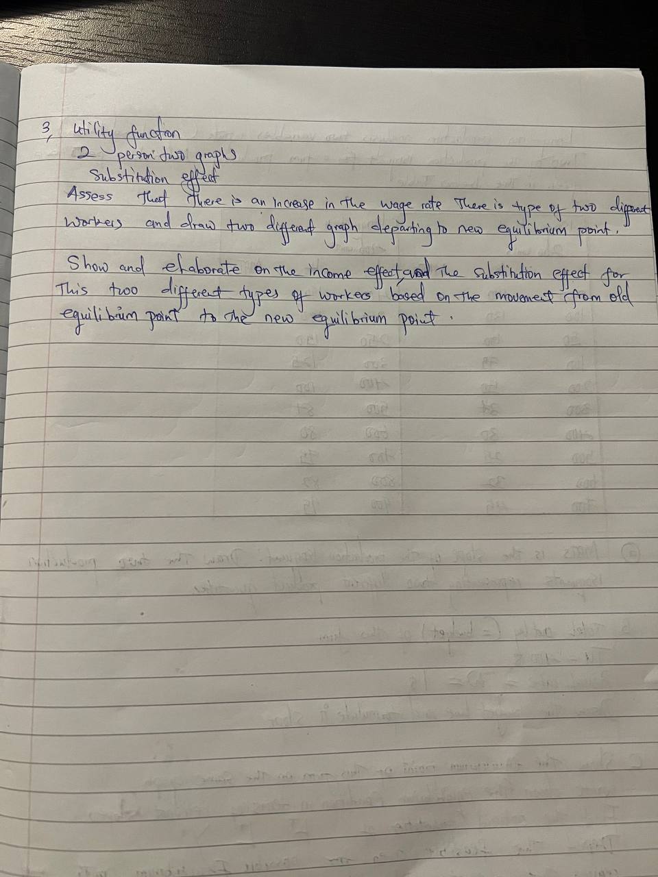 Solved utility function2 ﻿personitwo graphsSubstitution | Chegg.com