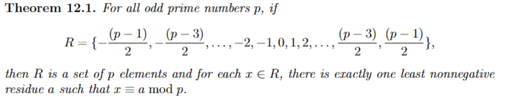 Solved Theorem 12.2. For all odd prime numbers | Chegg.com