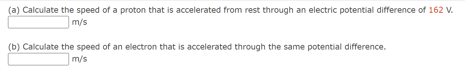 Solved (a) Calculate the speed of a proton that is | Chegg.com