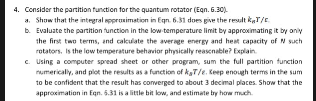 Solved Consider the partition function for the quantum | Chegg.com