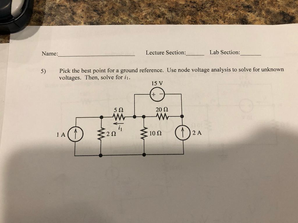 Solved Name: Lecture Section:_ Lab Section: 5) Pick the best | Chegg.com