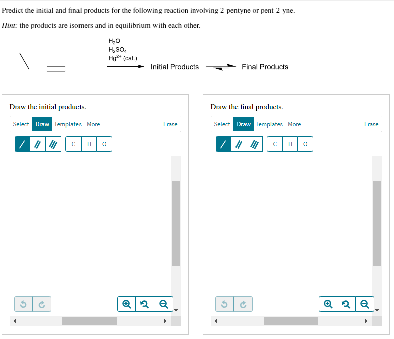 Solved Predict the initial and final products for the | Chegg.com