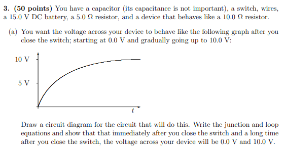 Solved 3. (50 points) You have a capacitor (its capacitance | Chegg.com