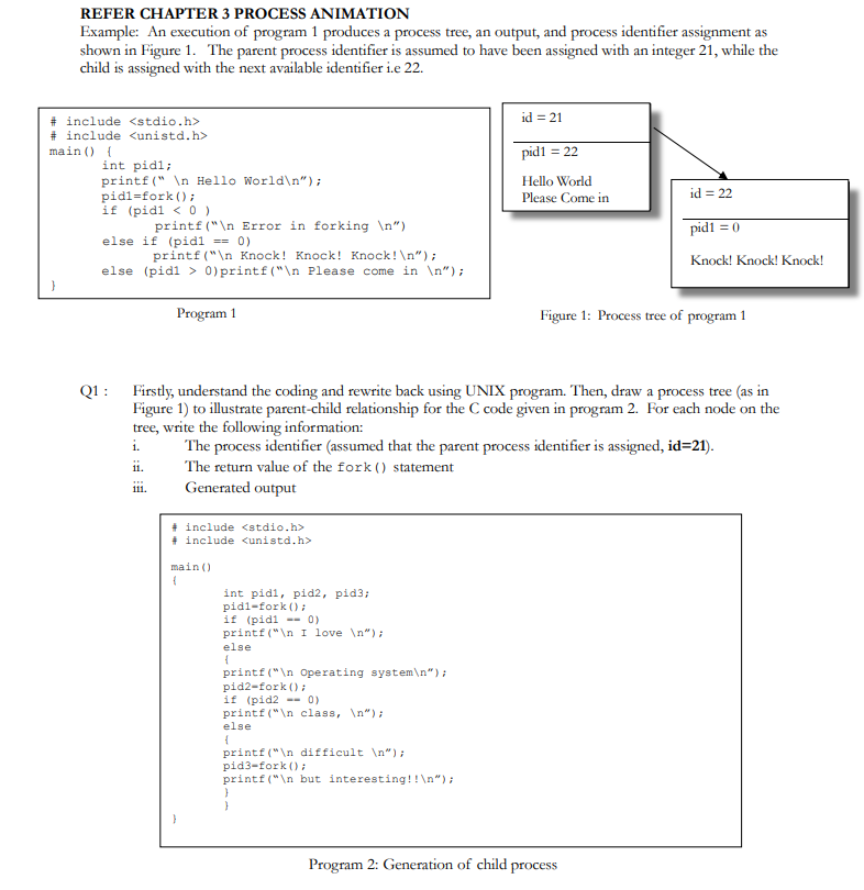 Solved REFER CHAPTER 3 PROCESS ANIMATION Example: An | Chegg.com