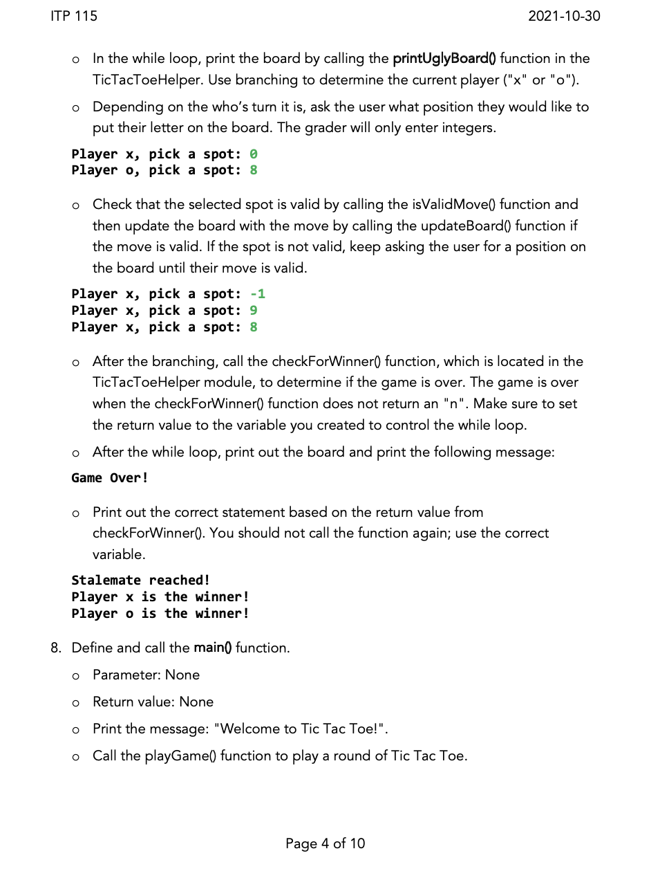 Solved Learning Objective Define and call functions to | Chegg.com