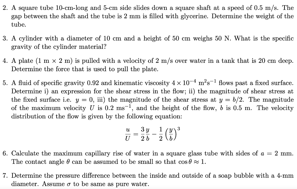 Solved 2. A square tube 10−cm-long and 5 -cm side slides | Chegg.com