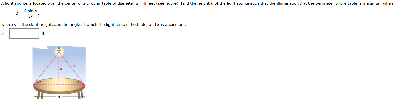 Solved A light source is located over the center of a | Chegg.com