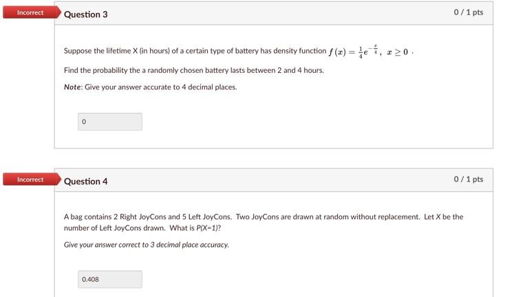 Solved Please help! I did these problems, but I got marked | Chegg.com
