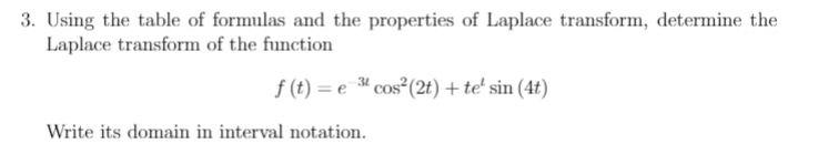 Solved 3. Using the table of formulas and the properties of | Chegg.com