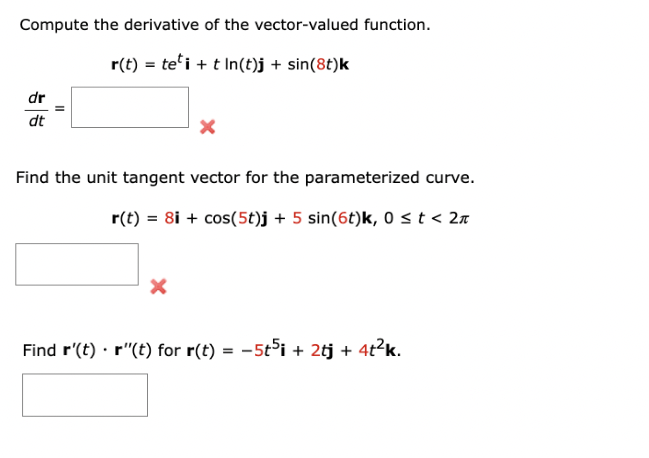 Solved Compute the derivative of the vector-valued function. | Chegg.com