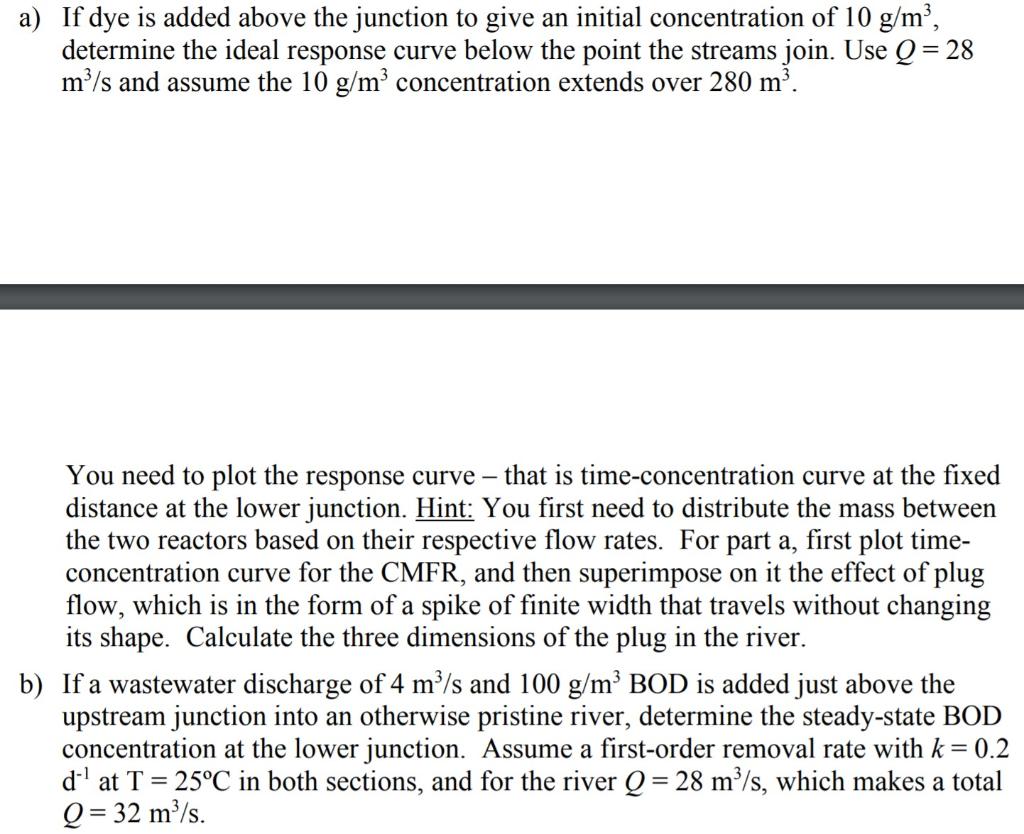 Solved 4. A river is split by an island, with part of the | Chegg.com
