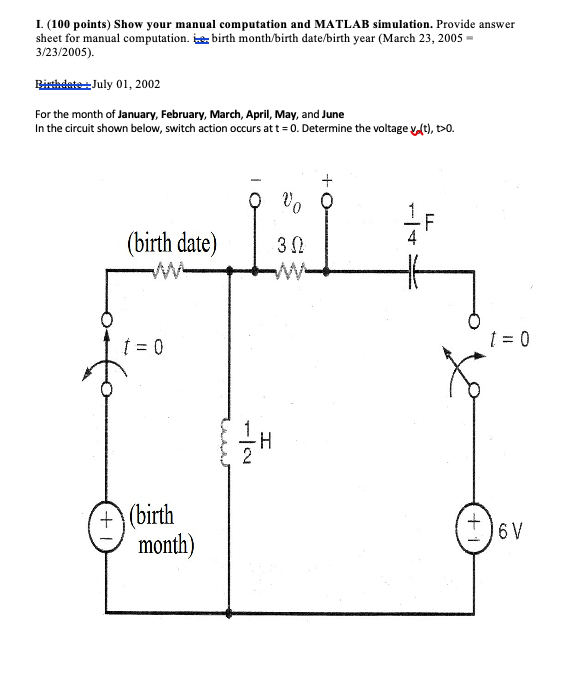Solved I. (100 points) Show your manual computation and | Chegg.com