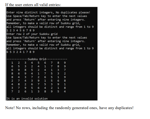 Solved Write A C Program To Check The Validity Of A Sudoku 