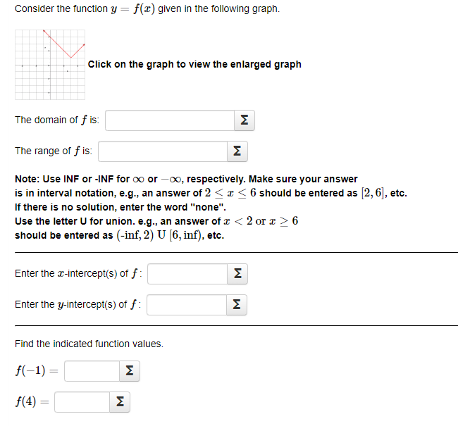 Solved Consider the function y=f(x) given in the following | Chegg.com