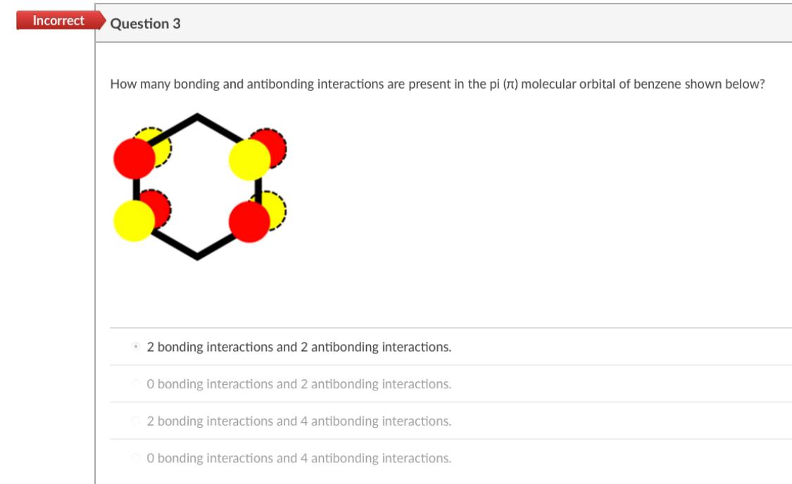 Solved How many bonding and antibonding interactions are | Chegg.com