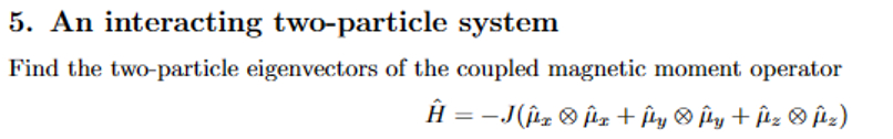 Solved An interacting two-particle systemFind the | Chegg.com