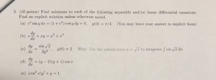 Solved part d, e and a | Chegg.com