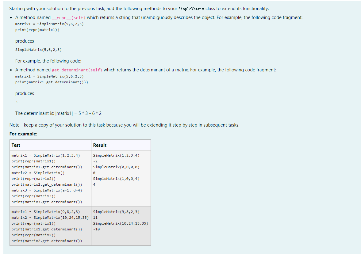 Solved Design a class named SimpleMatrix which represents a | Chegg.com