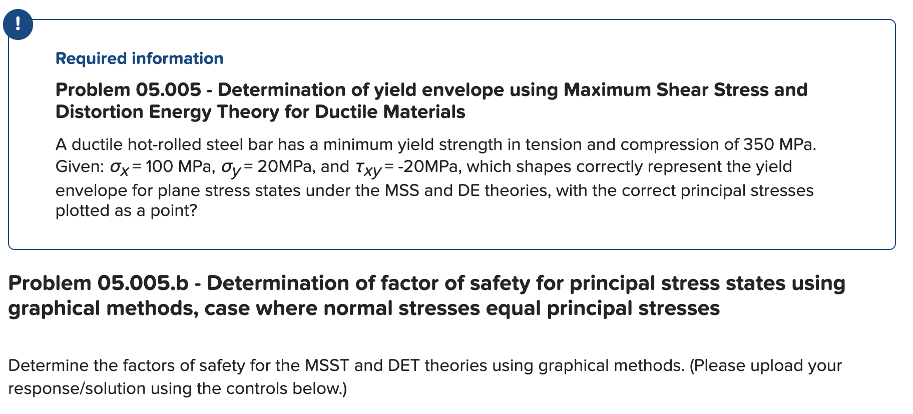 Solved Required information Problem 05.005 - Determination | Chegg.com