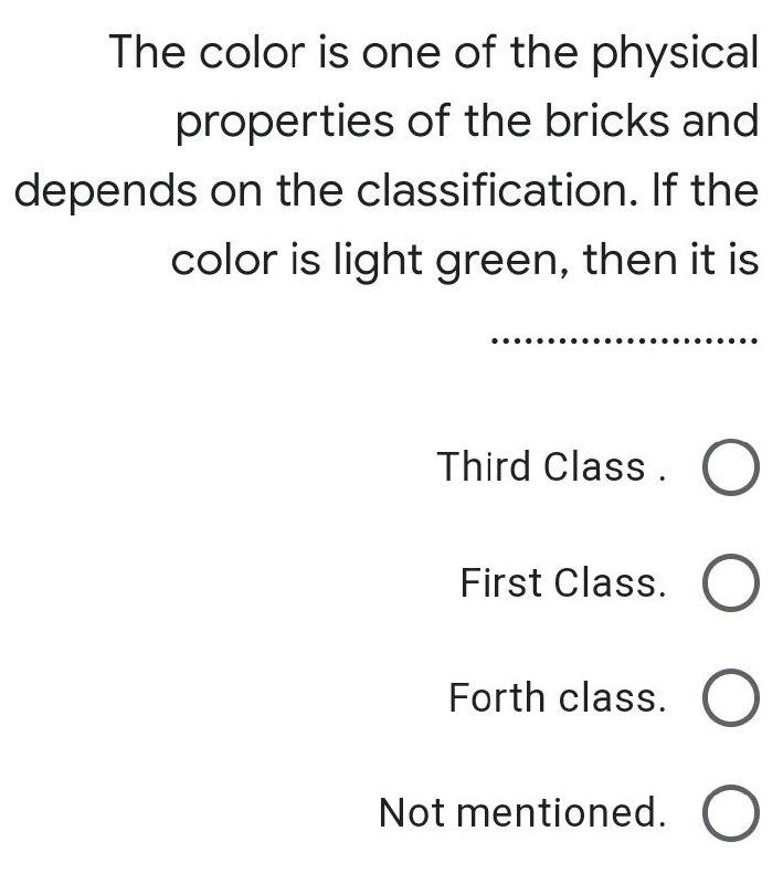 Solved The color is one of the physical properties of the | Chegg.com