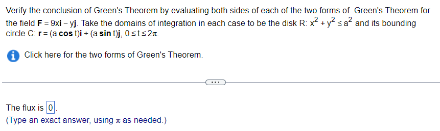 Solved Verify the conclusion of Green's Theorem by | Chegg.com
