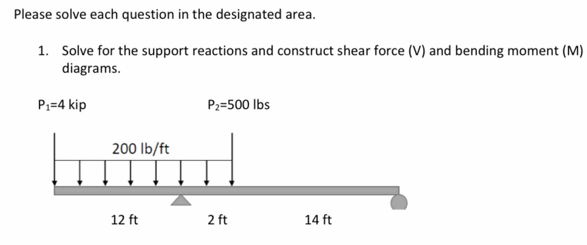 Solved Please solve each question in the designated | Chegg.com
