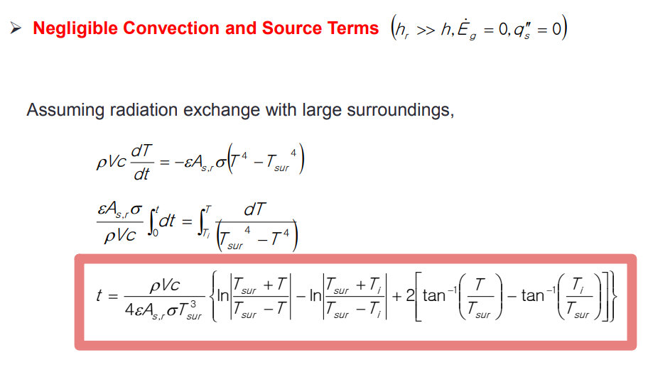 Deriving general lumped capacitance analysis 1) | Chegg.com