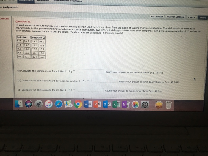 Solved n Assignment FULL SCREEN PRINTER VERSION -BACK URCES | Chegg.com