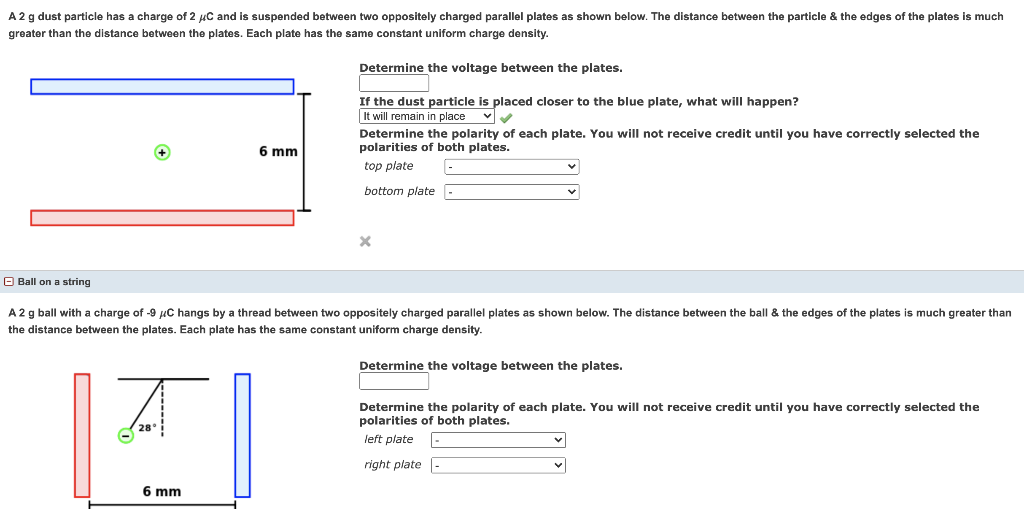 Solved A2 g dust particle has a charge of 2 4C and is | Chegg.com