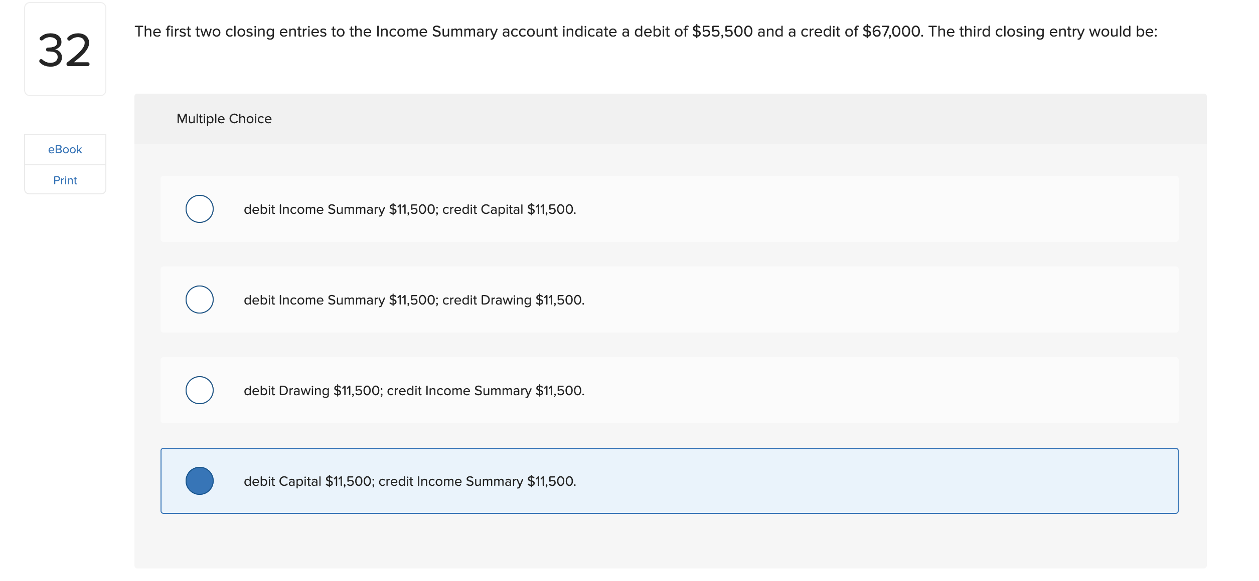 Solved e first two closing entries to the Income Summary | Chegg.com