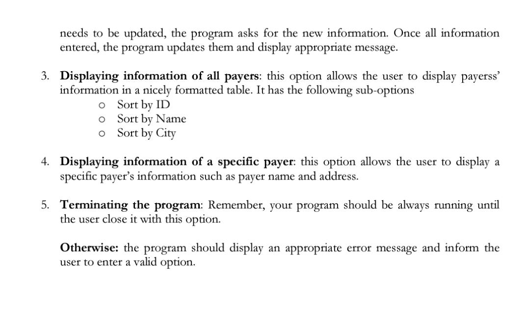 Solved The aim of Tax Management System is to provide a | Chegg.com