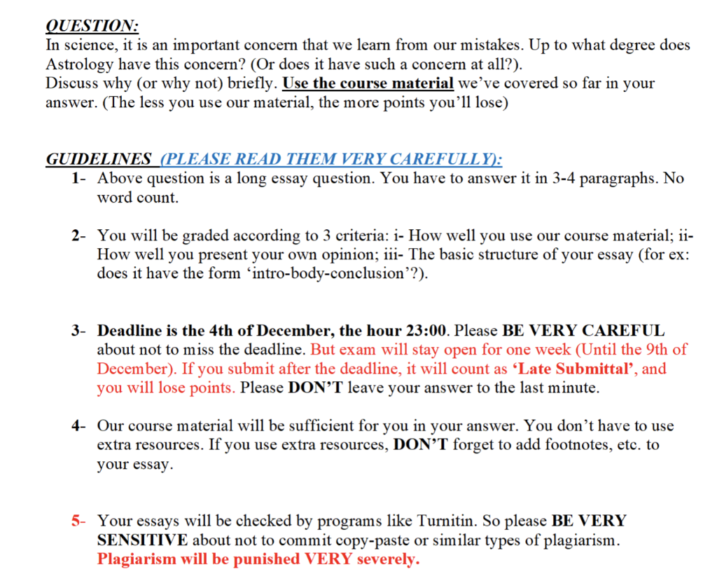 OUESTION: In science, it is an important concern that | Chegg.com