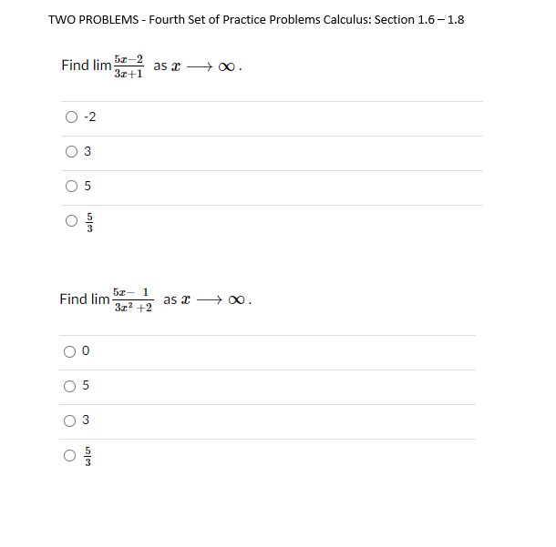 Solved TWO PROBLEMS - Fourth Set of Practice Problems | Chegg.com