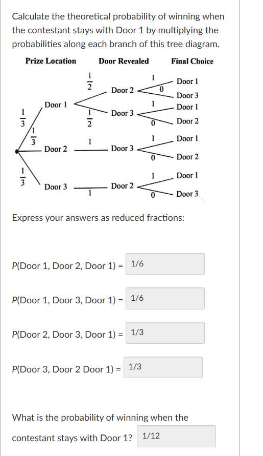 Solved Calculate the theoretical probability of winning when | Chegg.com