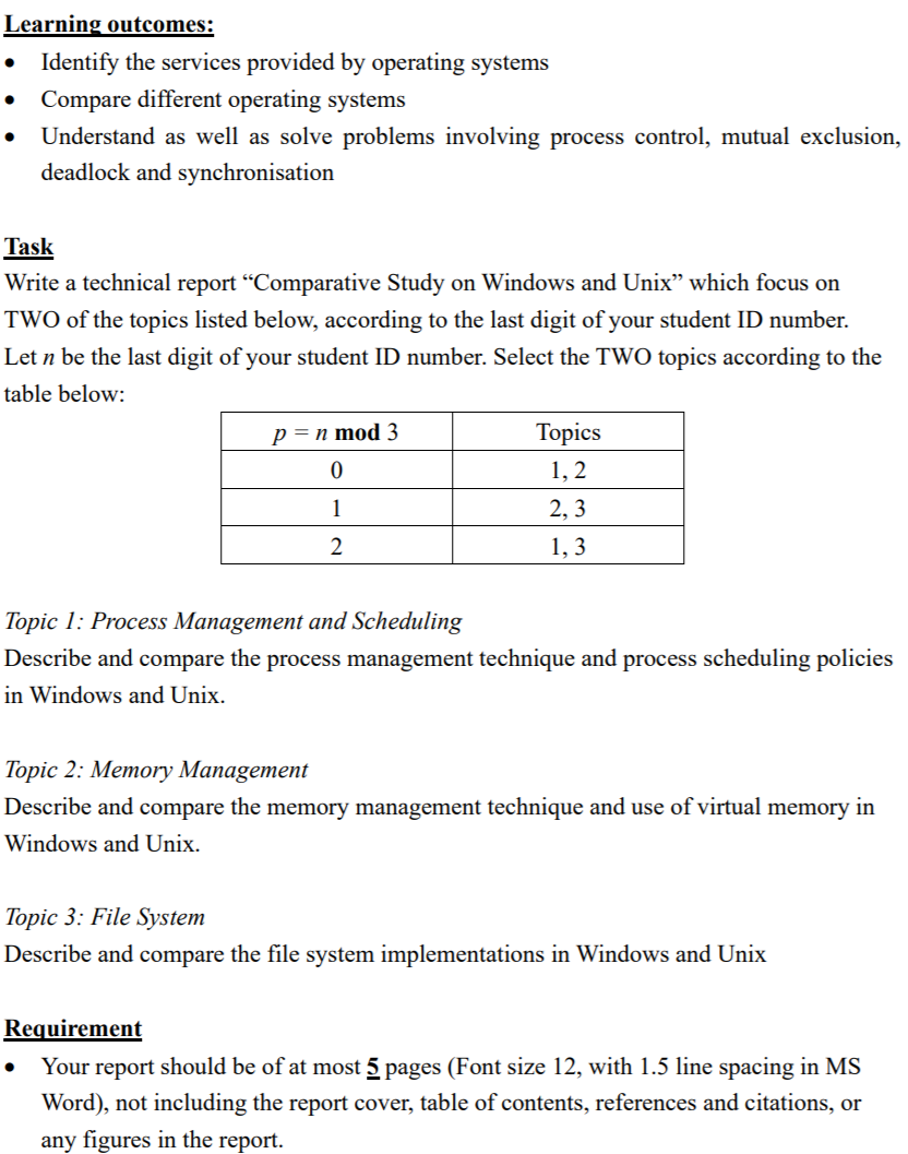 Solved Learning outcomes: • Identify the services provided | Chegg.com