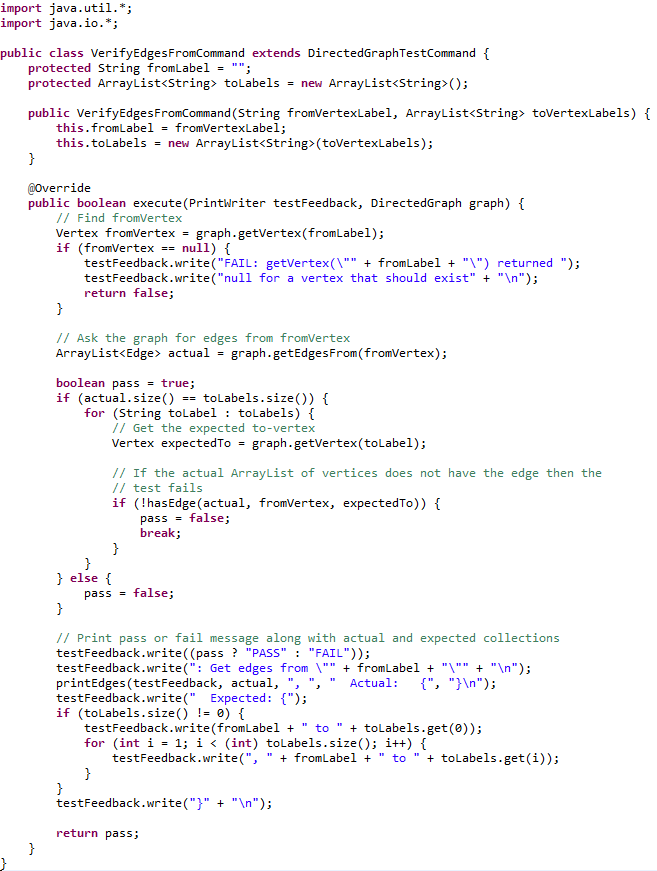 Solved 14.11 Graph representations Java Step 1: Inspect | Chegg.com