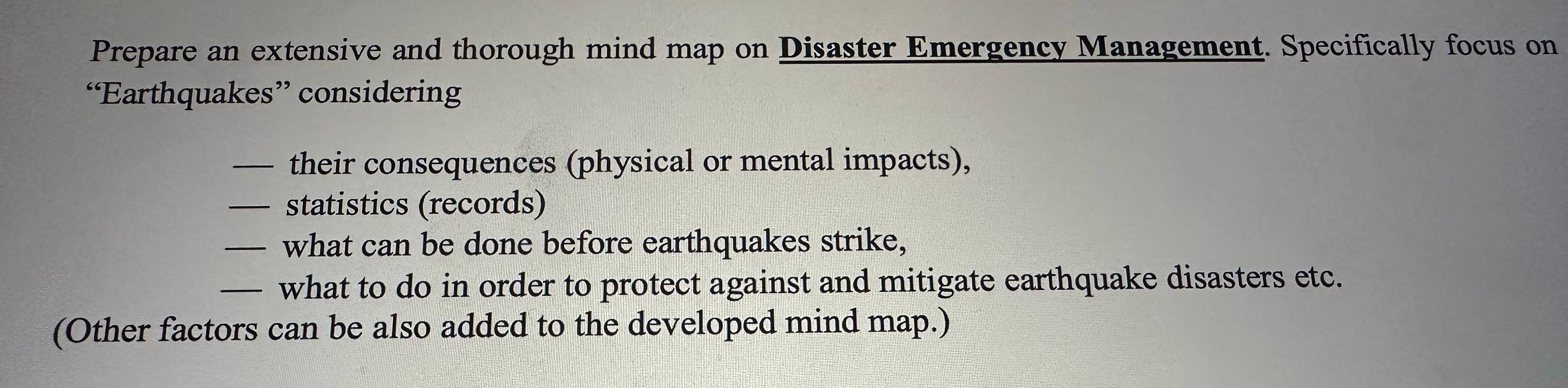 Solved Prepare an extensive and thorough mind map on | Chegg.com