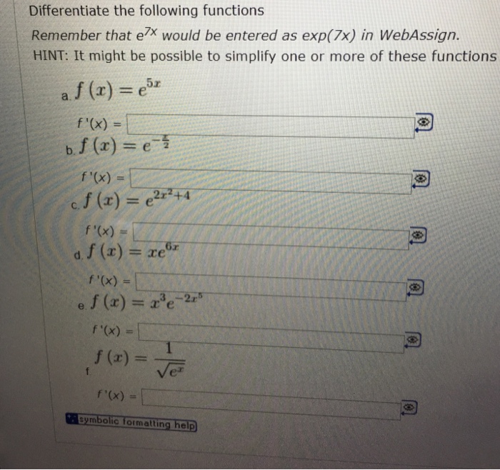 Solved Each of the following functions can be written as b | Chegg.com